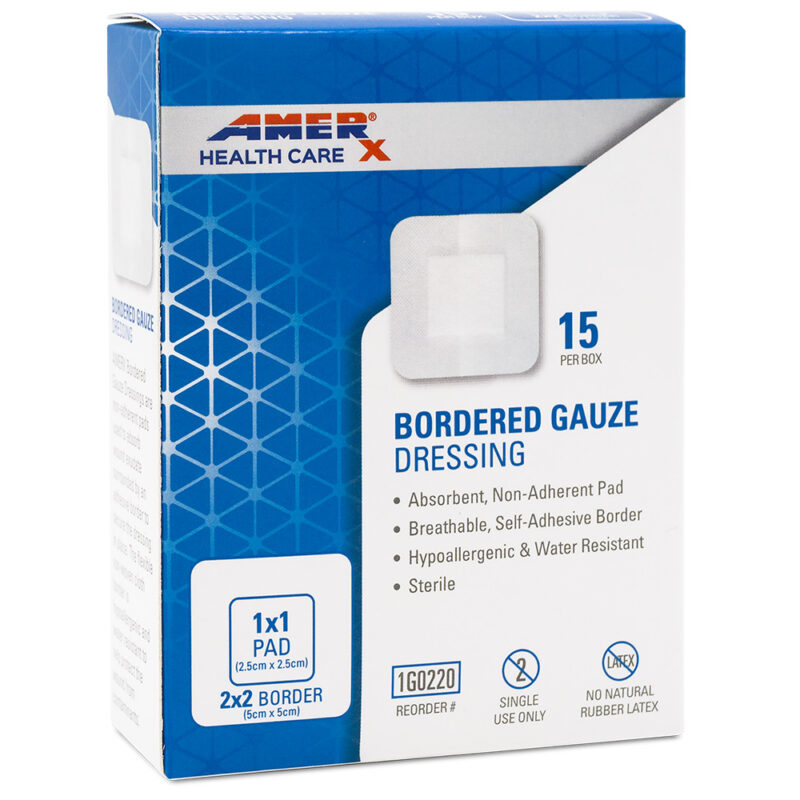 AMERX Bordered Gauze Dressings | AMERIGEL Advanced Skin & Wound Care